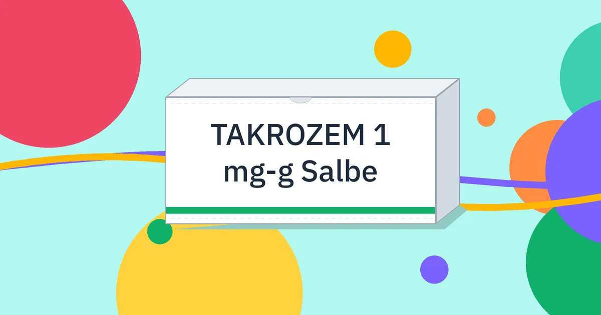 Symbolbild: Packung mit der Aufschrift TAKROZEM 1 mg-g Salbe (PZN 18363795) – Verfügbarkeit und Bezug in Apotheken in Frankfurt am Main