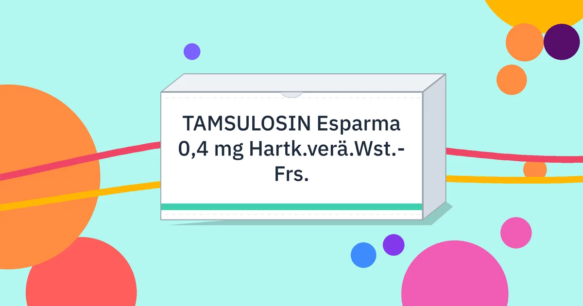 Symbolbild: Packung mit der Aufschrift TAMSULOSIN Esparma 0,4 mg Hartk.verä.Wst.-Frs. (PZN 04631683) – Verfügbarkeit und Bezug in Apotheken in Frankfurt am Main