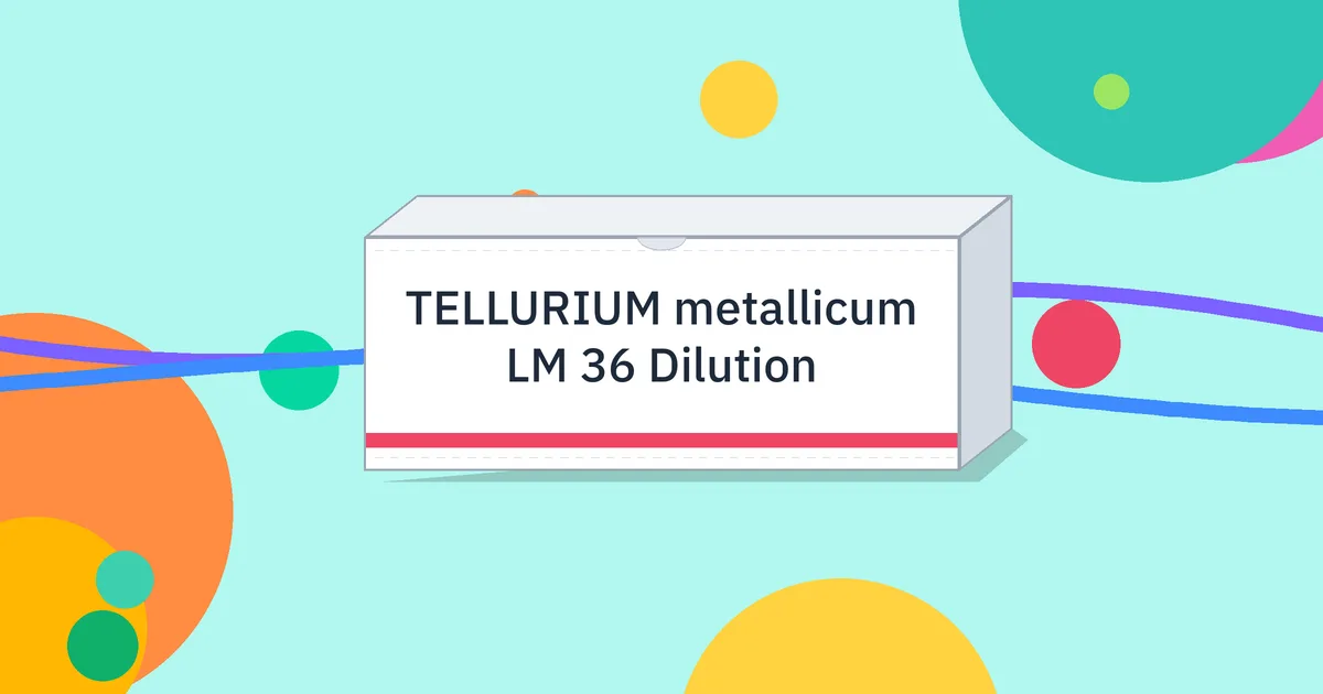 Symbolbild: Packung mit der Aufschrift TELLURIUM metallicum LM 36 Dilution (PZN 13215877) – Verfügbarkeit und Bezug in Apotheken in Frankfurt am Main