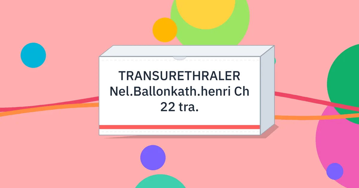Symbolbild: Packung mit der Aufschrift TRANSURETHRALER Nel.Ballonkath.henri Ch 22 tra. (PZN 19950632) – Verfügbarkeit und Bezug in Apotheken in Frankfurt am Main