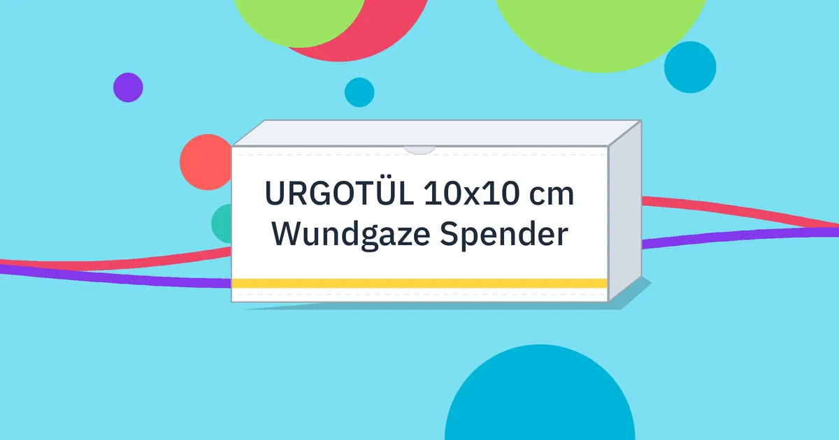 Symbolbild: Packung mit der Aufschrift URGOTÜL 10x10 cm Wundgaze Spender (PZN 19862520) – Verfügbarkeit und Bezug in Apotheken in Frankfurt am Main