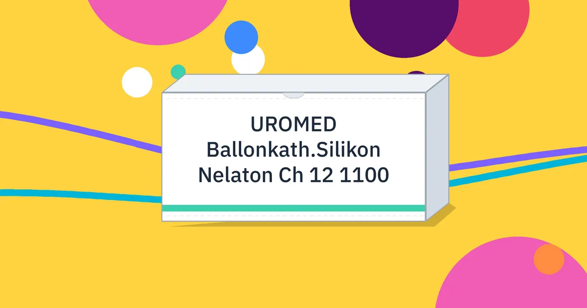 Symbolbild: Packung mit der Aufschrift UROMED Ballonkath.Silikon Nelaton Ch 12 1100 (PZN 03280661) – Verfügbarkeit und Bezug in Apotheken in Frankfurt am Main