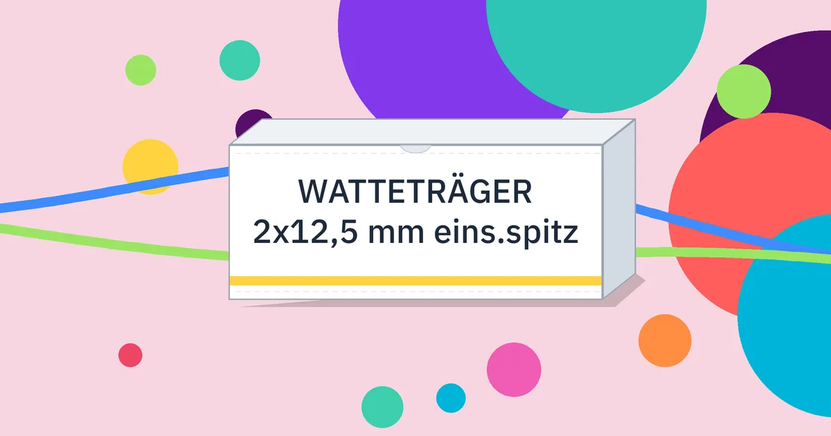 Symbolbild: Packung mit der Aufschrift WATTETRÄGER 2x12,5 mm eins.spitz (PZN 02446579) – Verfügbarkeit und Bezug in Apotheken in Frankfurt am Main