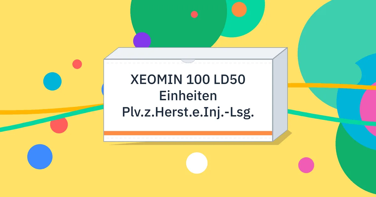 Symbolbild: Packung mit der Aufschrift XEOMIN 100 LD50 Einheiten Plv.z.Herst.e.Inj.-Lsg. (PZN 15569272) – Verfügbarkeit und Bezug in Apotheken in Frankfurt am Main