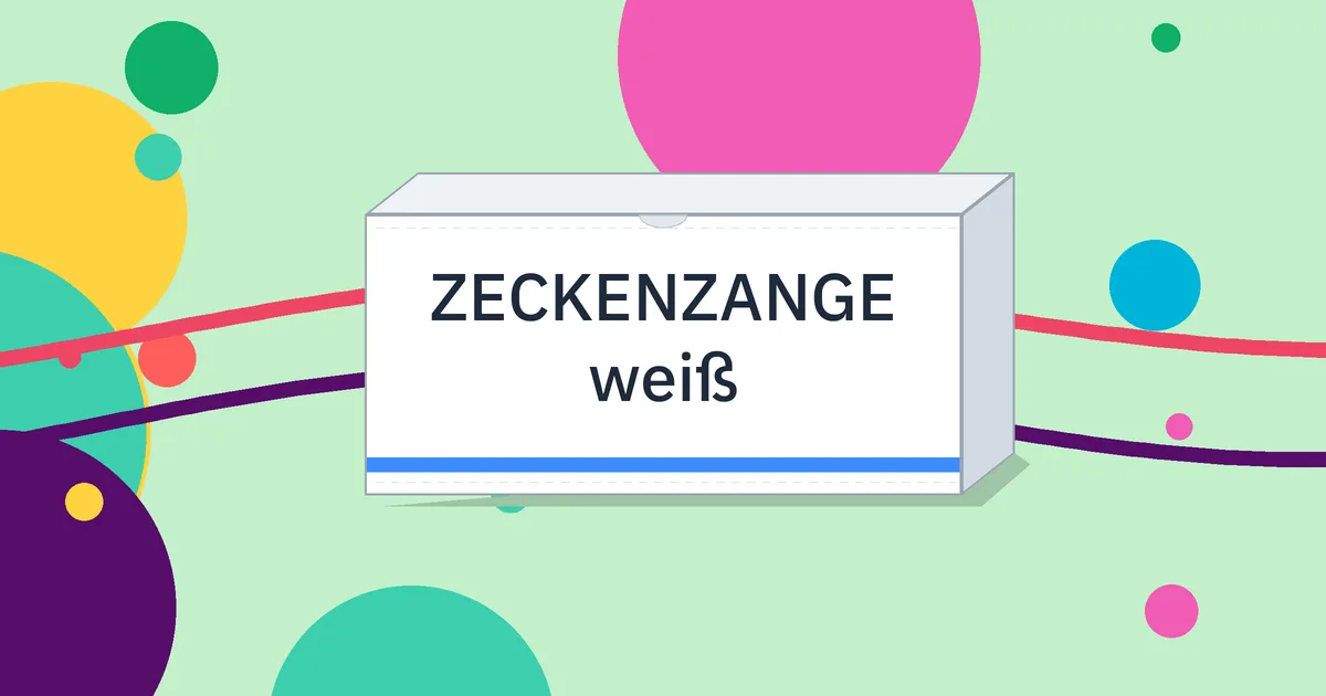 Symbolbild: Packung mit der Aufschrift ZECKENZANGE weiß (PZN 01520960) – Verfügbarkeit und Bezug in Apotheken in Frankfurt am Main