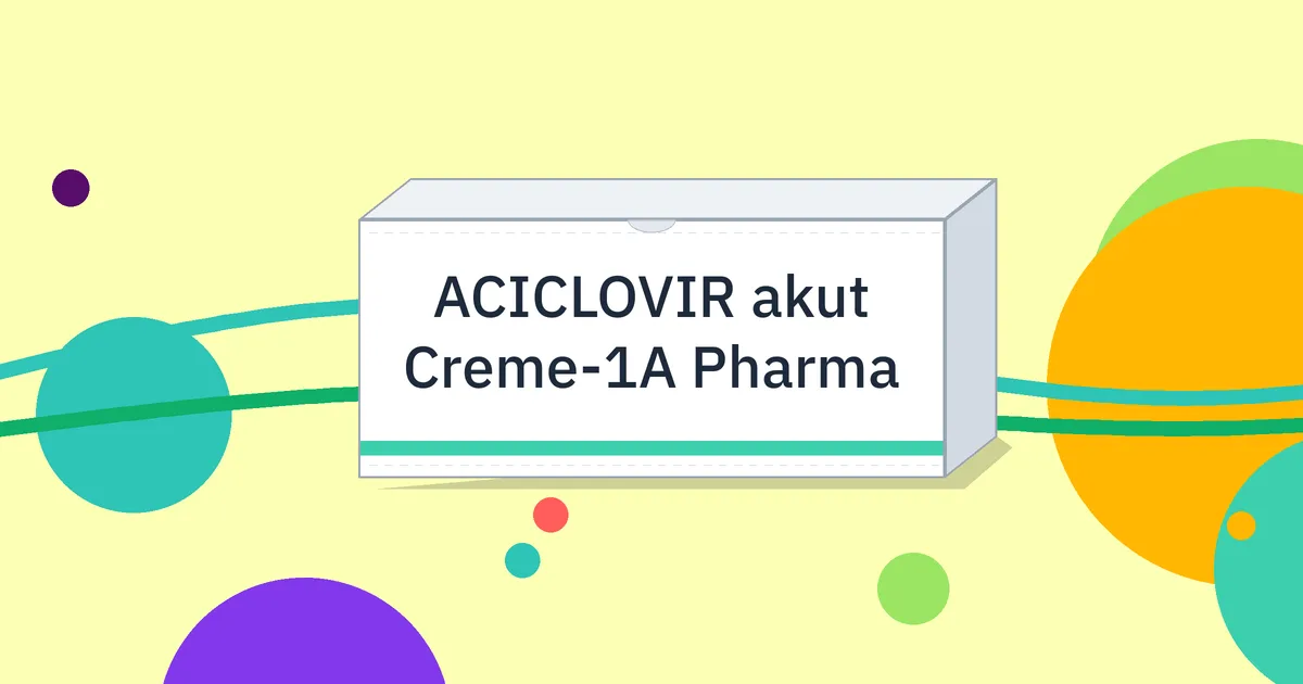 Symbolbild: Packung mit der Aufschrift ACICLOVIR akut Creme-1A Pharma (PZN 01664245) – Verfügbarkeit und Bezug in Apotheken in Frankfurt am Main