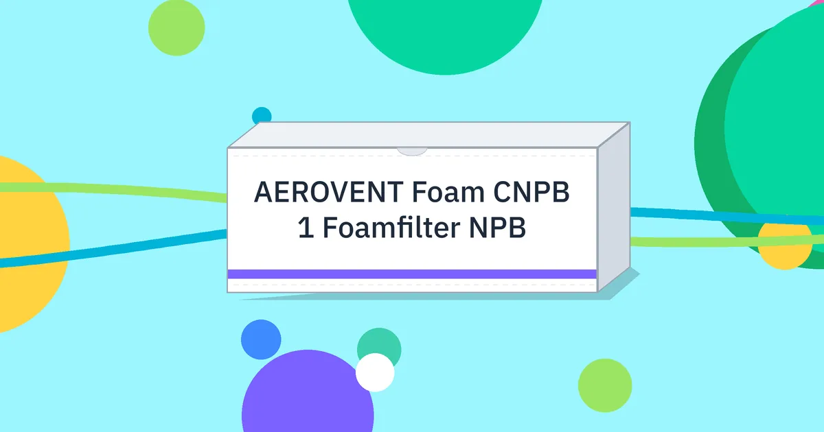 Symbolbild: Packung mit der Aufschrift AEROVENT Foam CNPB 1 Foamfilter NPB (PZN 01076695) – Verfügbarkeit und Bezug in Apotheken in Frankfurt am Main
