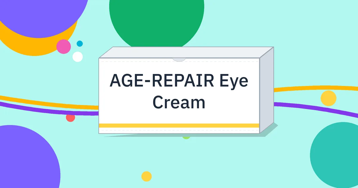 Symbolbild: Packung mit der Aufschrift AGE-REPAIR Eye Cream (PZN 17886396) – Verfügbarkeit und Bezug in Apotheken in Frankfurt am Main