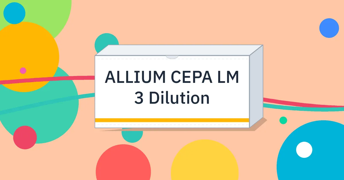 Symbolbild: Packung mit der Aufschrift ALLIUM CEPA LM 3 Dilution (PZN 12756571) – Verfügbarkeit und Bezug in Apotheken in Frankfurt am Main