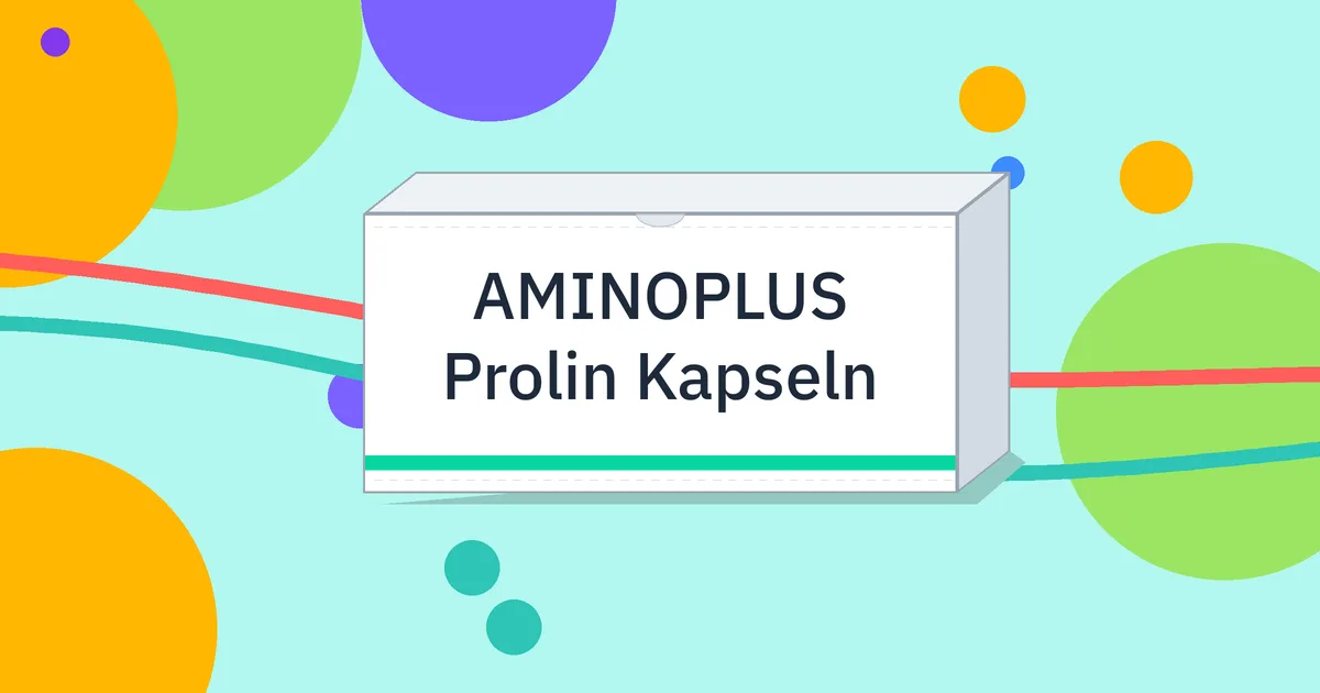 Symbolbild: Packung mit der Aufschrift AMINOPLUS Prolin Kapseln (PZN 12452397) – Verfügbarkeit und Bezug in Apotheken in Frankfurt am Main