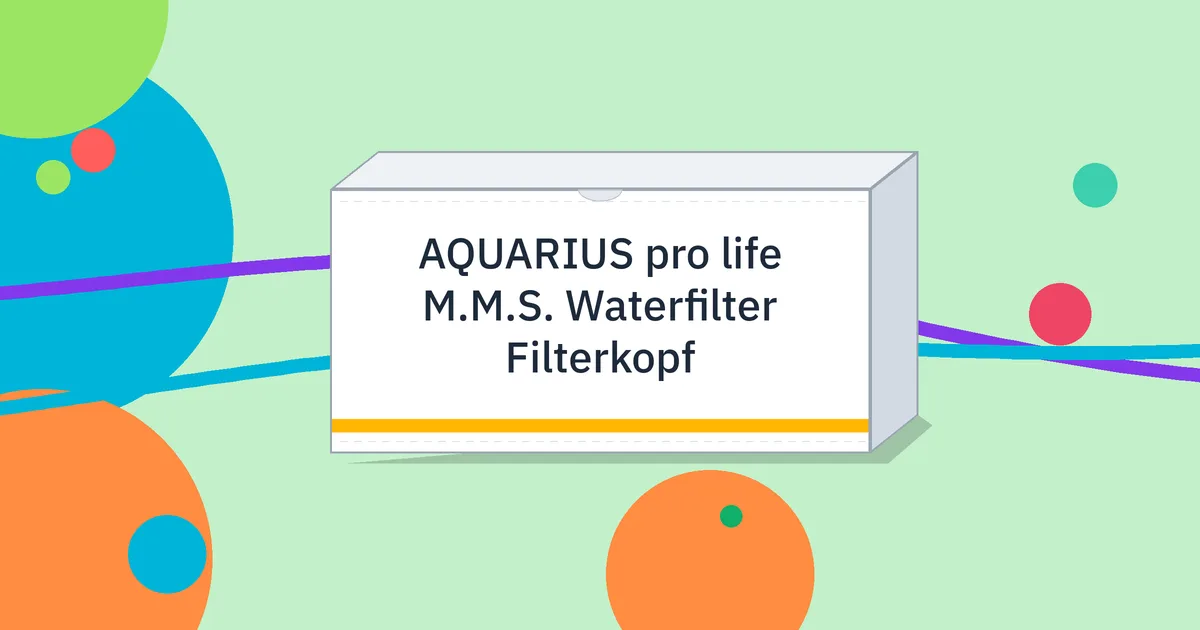 Symbolbild: Packung mit der Aufschrift AQUARIUS pro life M.M.S. Waterfilter Filterkopf (PZN 17877925) – Verfügbarkeit und Bezug in Apotheken in Frankfurt am Main