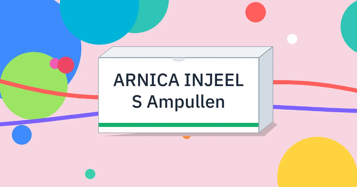 Symbolbild: Packung mit der Aufschrift ARNICA INJEEL S Ampullen (PZN 04561741) – Verfügbarkeit und Bezug in Apotheken in Frankfurt am Main