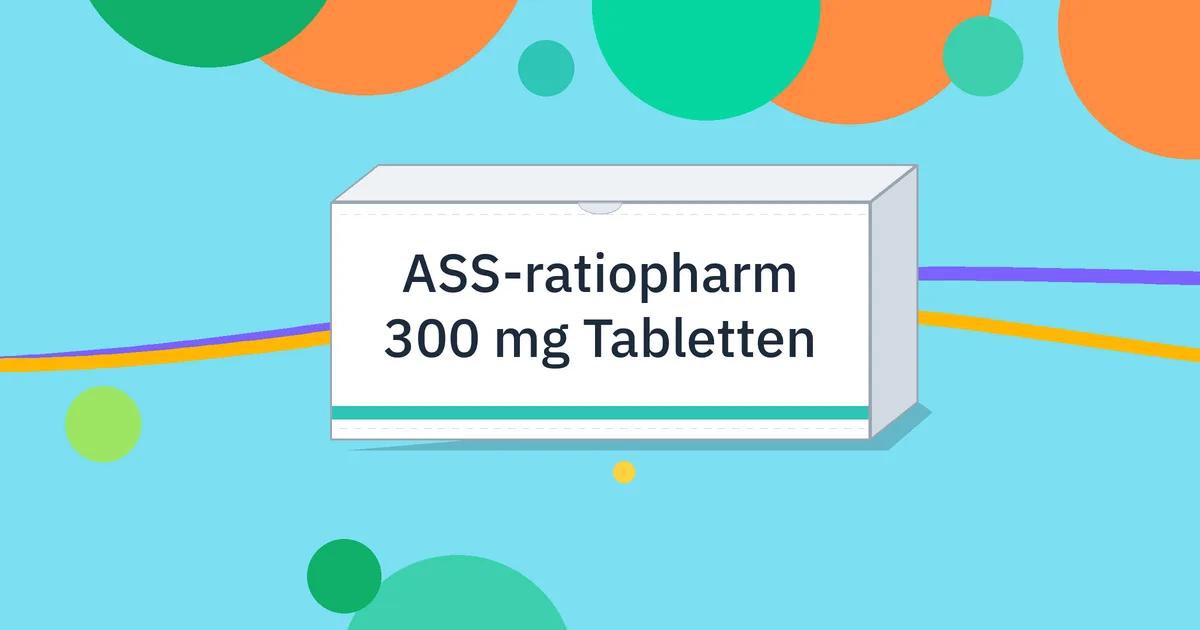 Symbolbild: Packung mit der Aufschrift ASS-ratiopharm 300 mg Tabletten (PZN 03358305) – Verfügbarkeit und Bezug in Apotheken in Frankfurt am Main