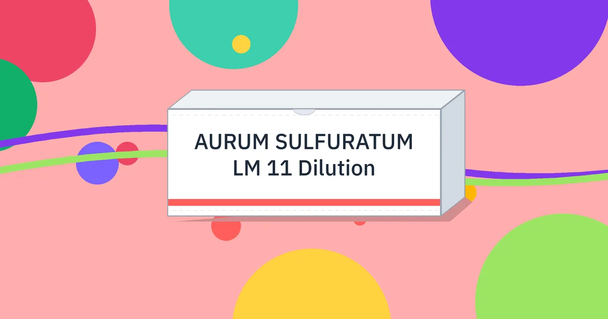 Symbolbild: Packung mit der Aufschrift AURUM SULFURATUM LM 11 Dilution (PZN 12786307) – Verfügbarkeit und Bezug in Apotheken in Frankfurt am Main