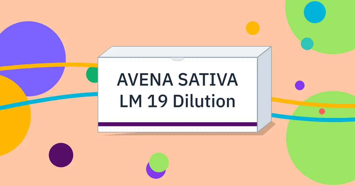 Symbolbild: Packung mit der Aufschrift AVENA SATIVA LM 19 Dilution (PZN 12786810) – Verfügbarkeit und Bezug in Apotheken in Frankfurt am Main