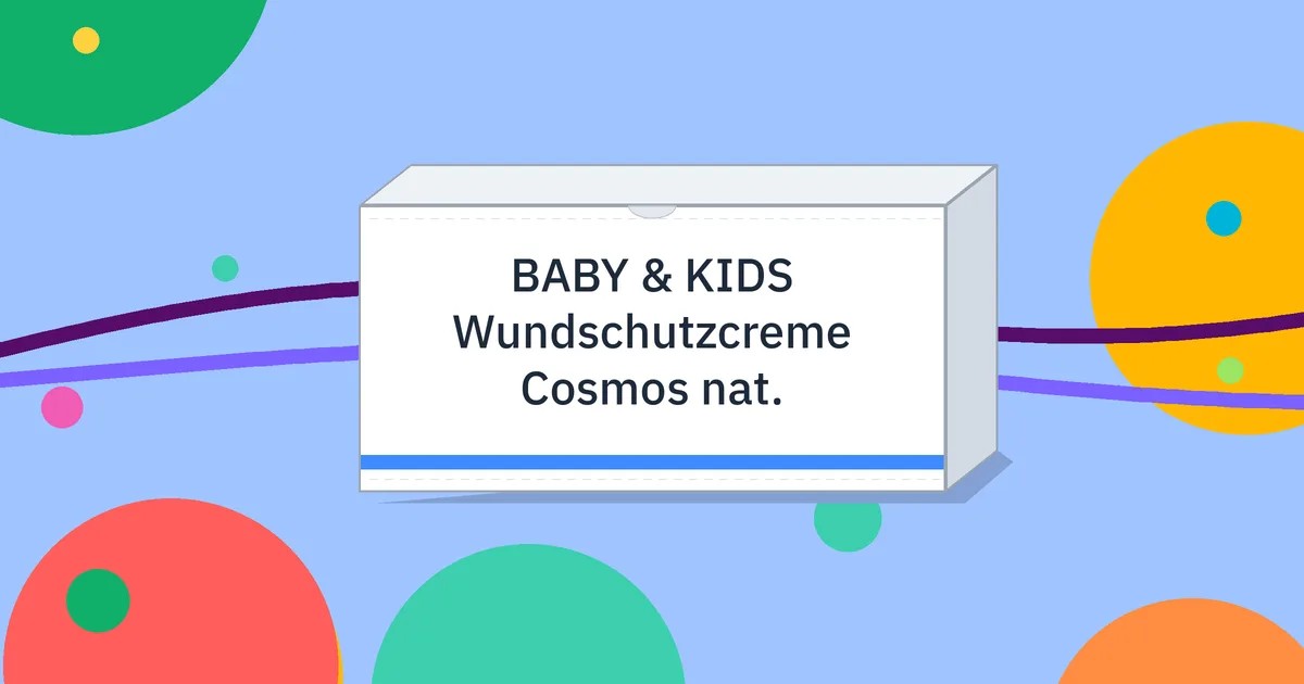 Symbolbild: Packung mit der Aufschrift BABY & KIDS Wundschutzcreme Cosmos nat. (PZN 18290903) – Verfügbarkeit und Bezug in Apotheken in Frankfurt am Main