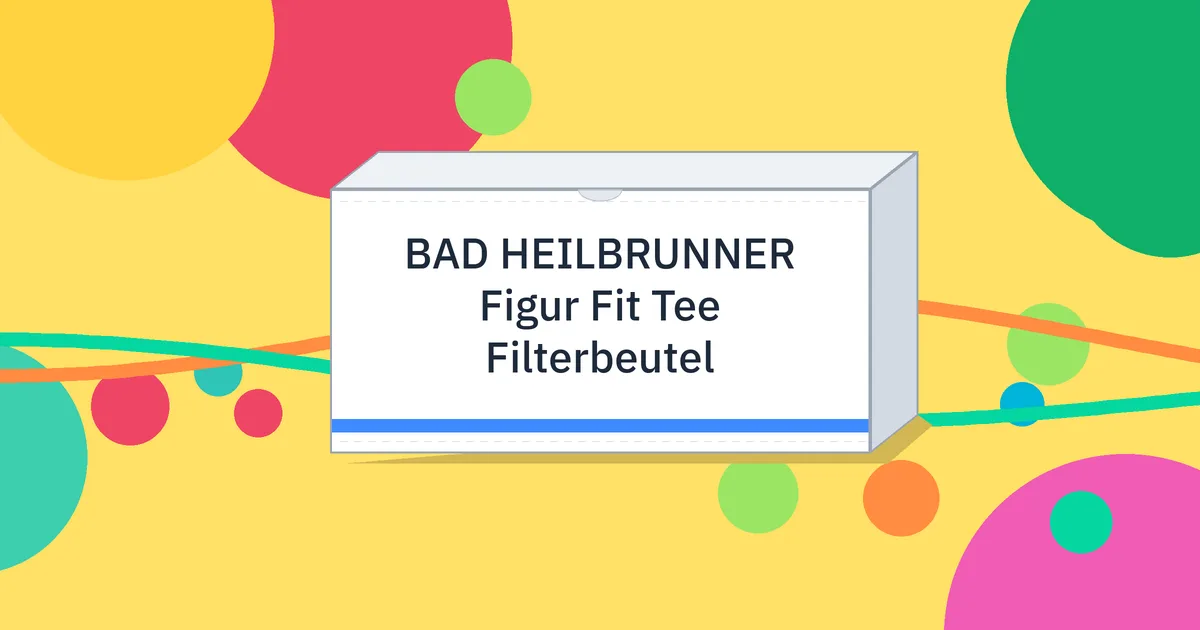 Symbolbild: Packung mit der Aufschrift BAD HEILBRUNNER Figur Fit Tee Filterbeutel (PZN 17941356) – Verfügbarkeit und Bezug in Apotheken in Frankfurt am Main