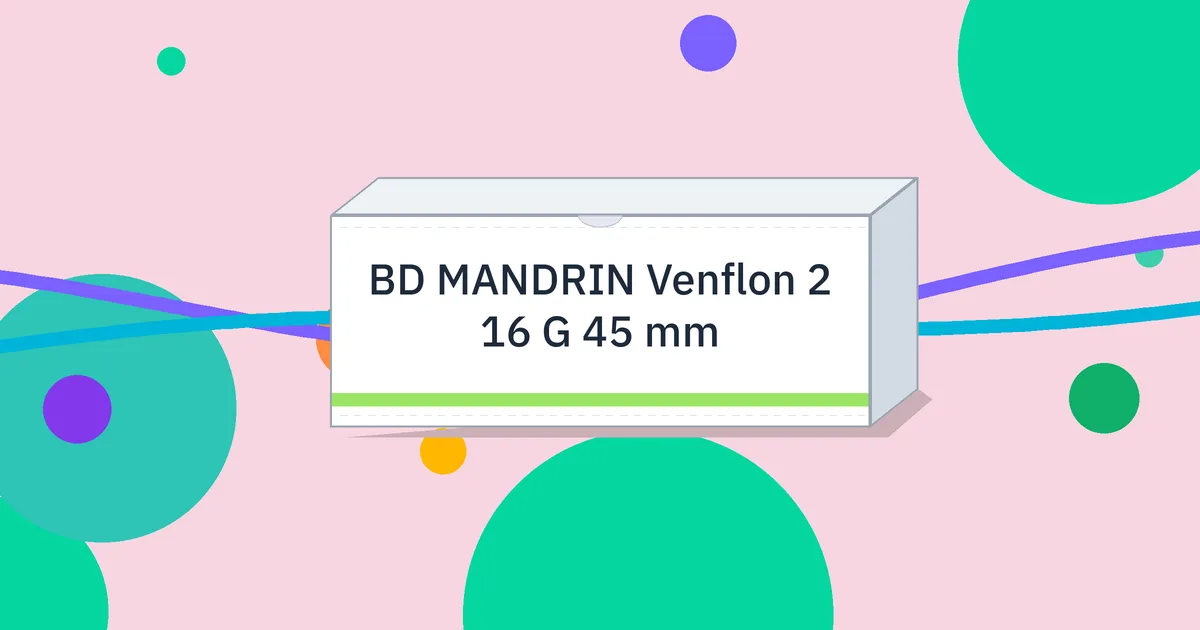 Symbolbild: Packung mit der Aufschrift BD MANDRIN Venflon 2 16 G 45 mm (PZN 13871340) – Verfügbarkeit und Bezug in Apotheken in Frankfurt am Main