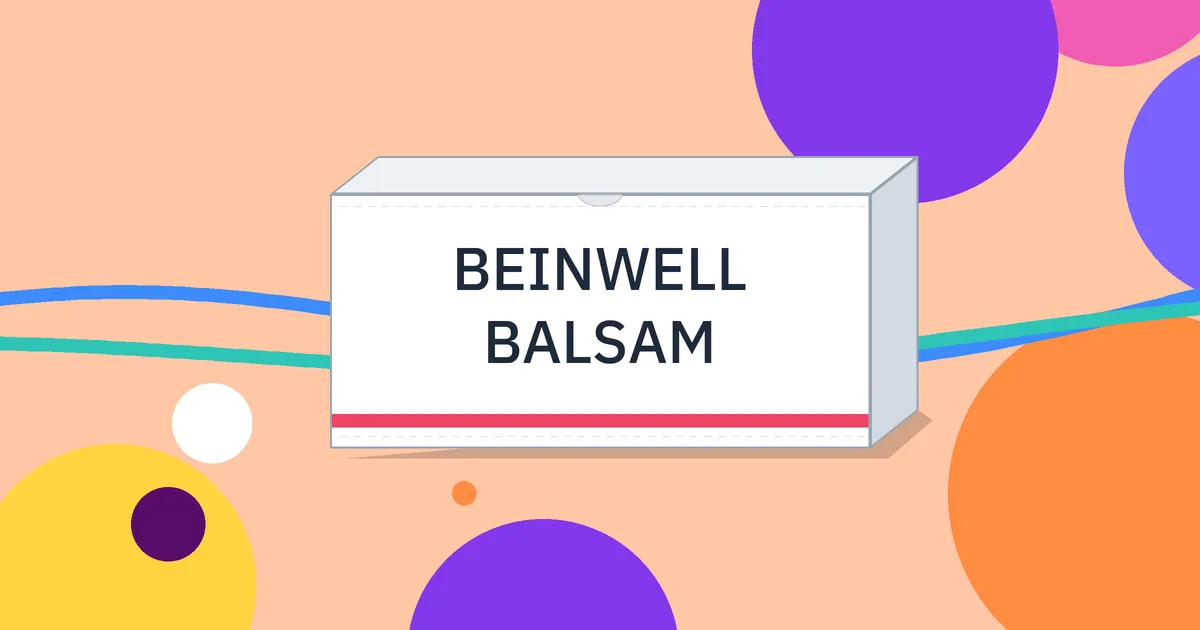 Symbolbild: Packung mit der Aufschrift BEINWELL BALSAM (PZN 01689096) – Verfügbarkeit und Bezug in Apotheken in Frankfurt am Main