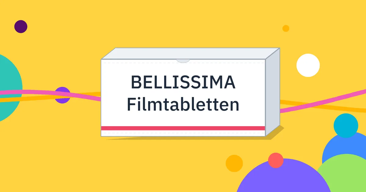Symbolbild: Packung mit der Aufschrift BELLISSIMA Filmtabletten (PZN 01161426) – Verfügbarkeit und Bezug in Apotheken in Frankfurt am Main