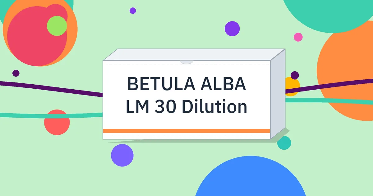 Symbolbild: Packung mit der Aufschrift BETULA ALBA LM 30 Dilution (PZN 12794028) – Verfügbarkeit und Bezug in Apotheken in Frankfurt am Main