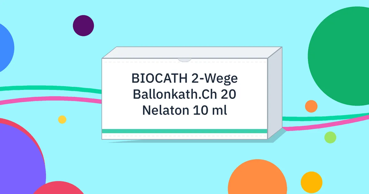 Symbolbild: Packung mit der Aufschrift BIOCATH 2-Wege Ballonkath.Ch 20 Nelaton 10 ml (PZN 04762304) – Verfügbarkeit und Bezug in Apotheken in Frankfurt am Main
