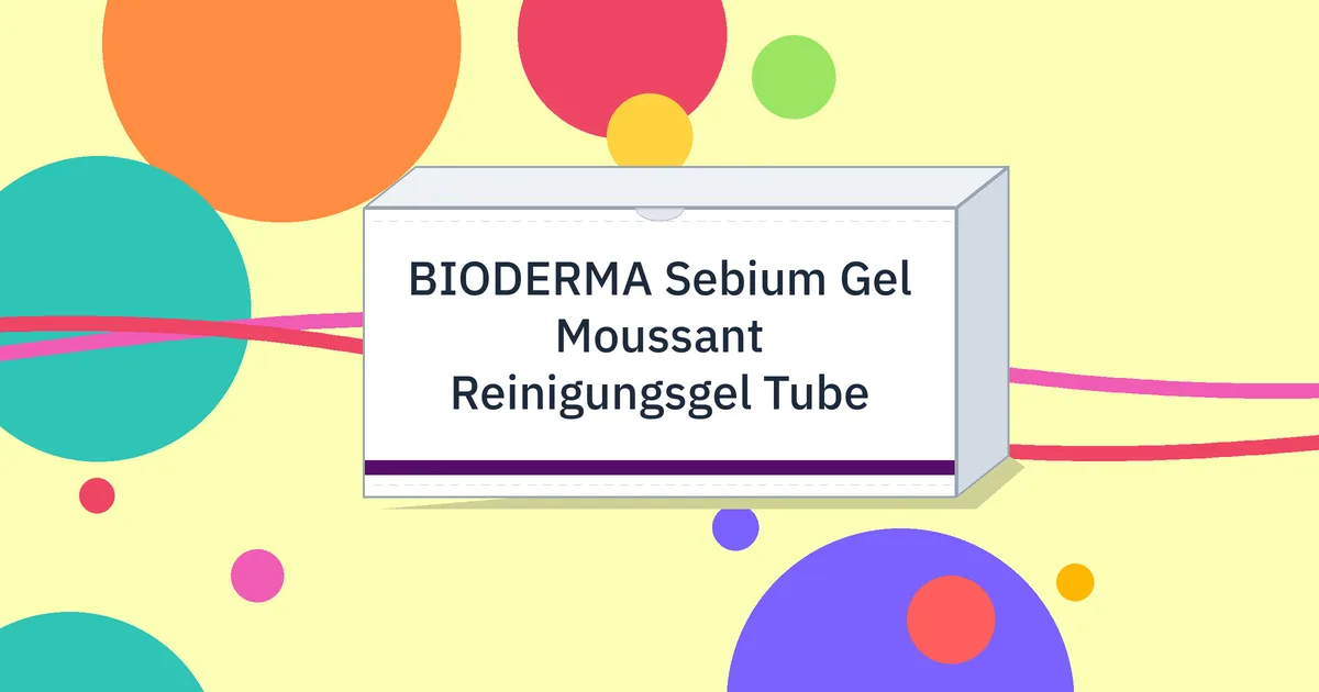 Symbolbild: Packung mit der Aufschrift BIODERMA Sebium Gel Moussant Reinigungsgel Tube (PZN 17174951) – Verfügbarkeit und Bezug in Apotheken in Frankfurt am Main