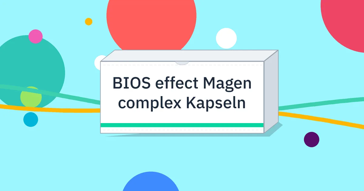 Symbolbild: Packung mit der Aufschrift BIOS effect Magen complex Kapseln (PZN 10145745) – Verfügbarkeit und Bezug in Apotheken in Frankfurt am Main