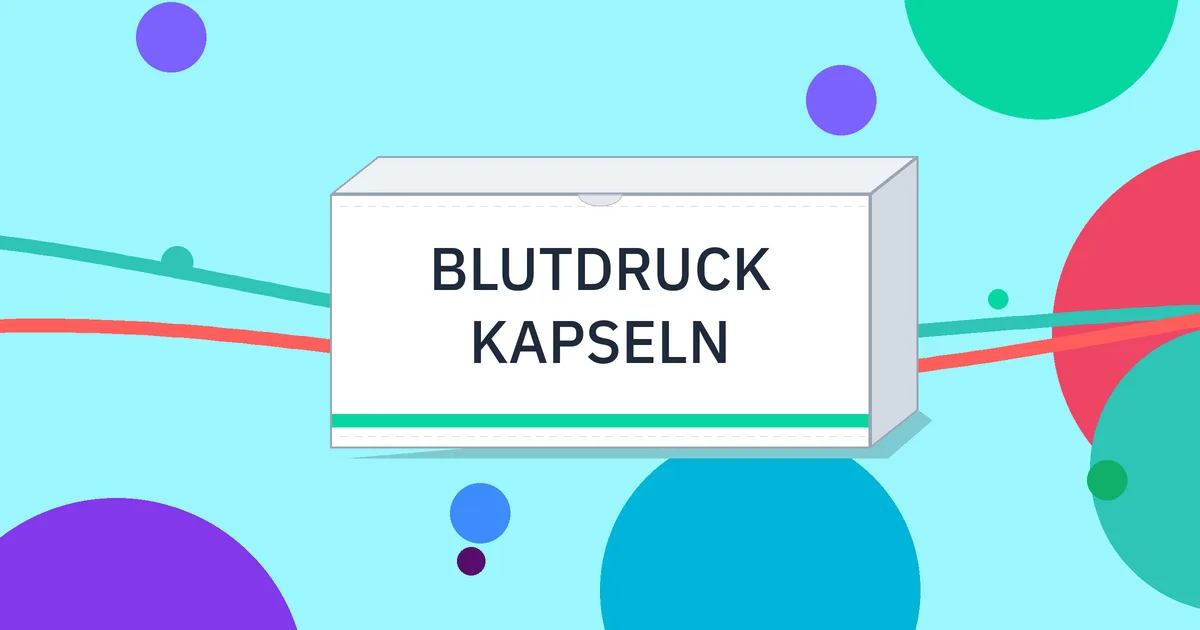 Symbolbild: Packung mit der Aufschrift BLUTDRUCK KAPSELN (PZN 19959521) – Verfügbarkeit und Bezug in Apotheken in Frankfurt am Main