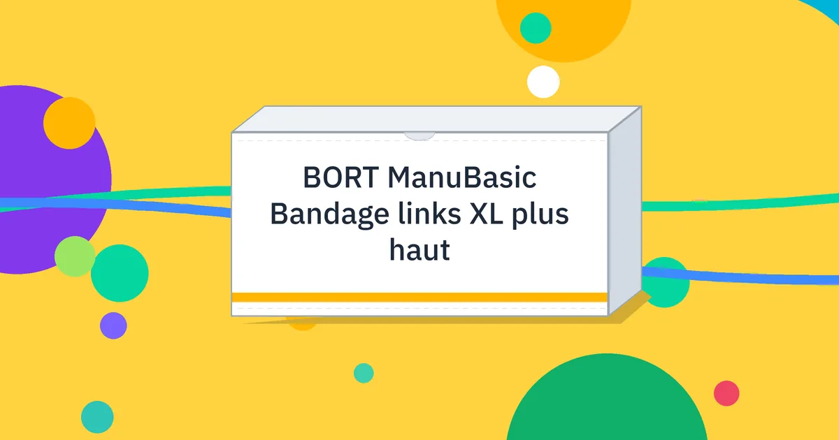 Symbolbild: Packung mit der Aufschrift BORT ManuBasic Bandage links XL plus haut (PZN 16317650) – Verfügbarkeit und Bezug in Apotheken in Frankfurt am Main