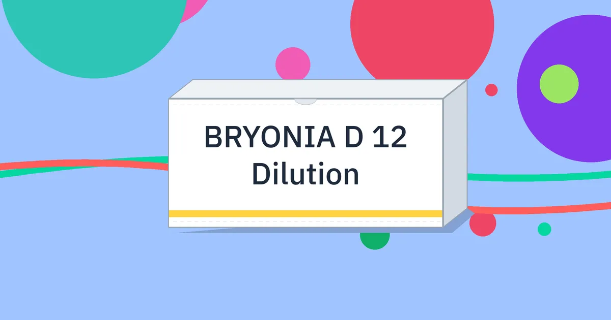 Symbolbild: Packung mit der Aufschrift BRYONIA D 12 Dilution (PZN 02111494) – Verfügbarkeit und Bezug in Apotheken in Frankfurt am Main
