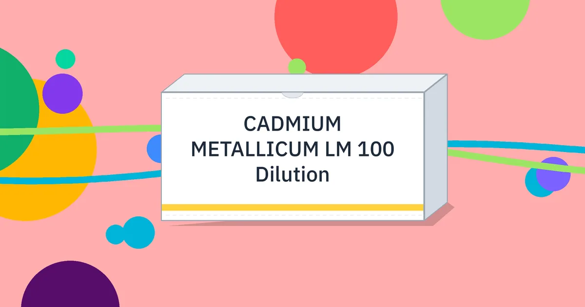 Symbolbild: Packung mit der Aufschrift CADMIUM METALLICUM LM 100 Dilution (PZN 13400770) – Verfügbarkeit und Bezug in Apotheken in Frankfurt am Main