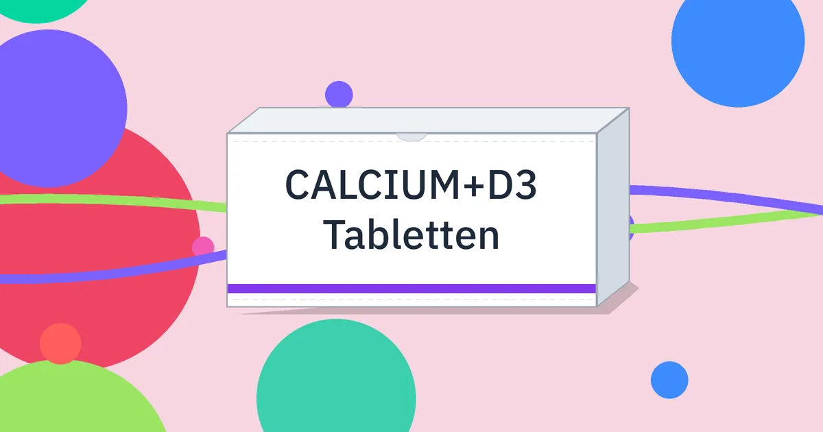 Symbolbild: Packung mit der Aufschrift CALCIUM+D3 Tabletten (PZN 02472105) – Verfügbarkeit und Bezug in Apotheken in Frankfurt am Main