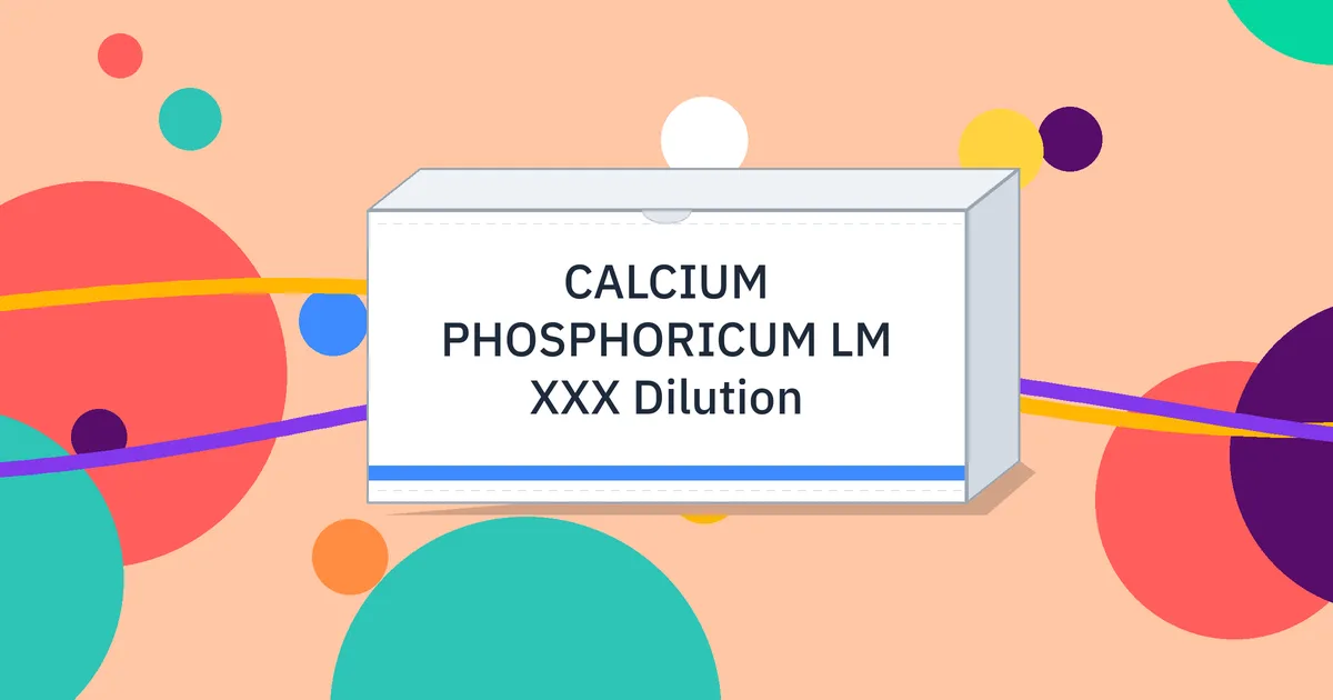 Symbolbild: Packung mit der Aufschrift CALCIUM PHOSPHORICUM LM XXX Dilution (PZN 02674027) – Verfügbarkeit und Bezug in Apotheken in Frankfurt am Main