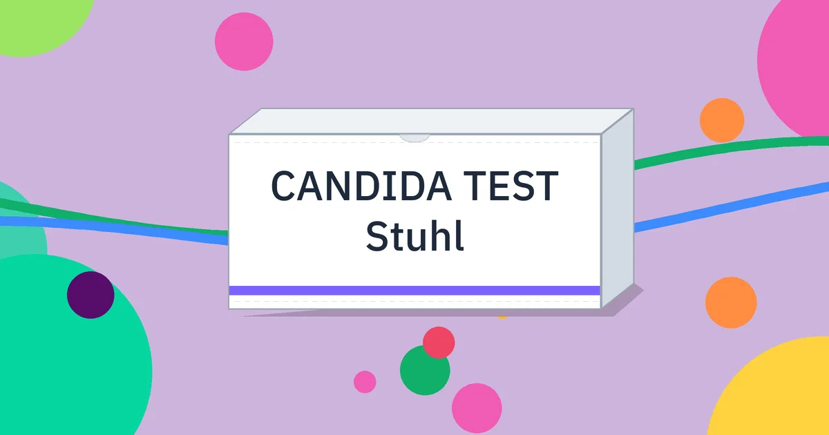 Symbolbild: Packung mit der Aufschrift CANDIDA TEST Stuhl (PZN 15425797) – Verfügbarkeit und Bezug in Apotheken in Frankfurt am Main