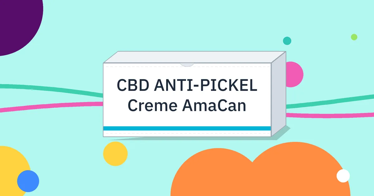 Symbolbild: Packung mit der Aufschrift CBD ANTI-PICKEL Creme AmaCan (PZN 18214003) – Verfügbarkeit und Bezug in Apotheken in Frankfurt am Main