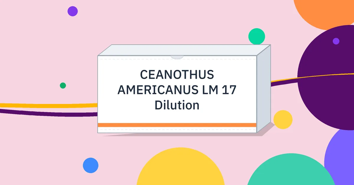 Symbolbild: Packung mit der Aufschrift CEANOTHUS AMERICANUS LM 17 Dilution (PZN 13435277) – Verfügbarkeit und Bezug in Apotheken in Frankfurt am Main
