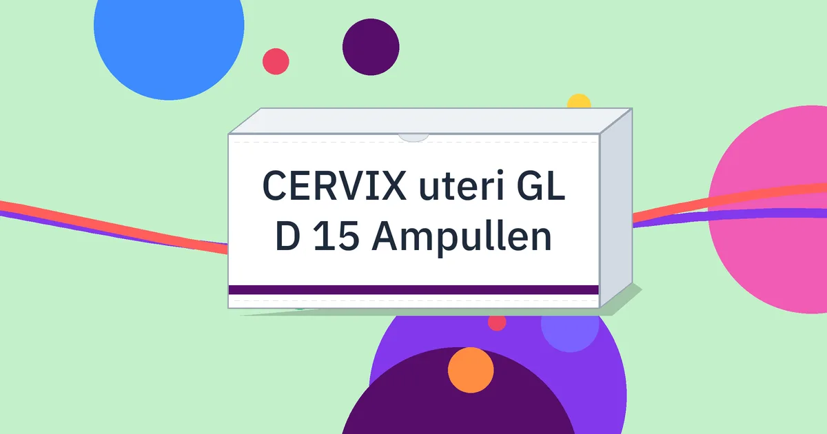 Symbolbild: Packung mit der Aufschrift CERVIX uteri GL D 15 Ampullen (PZN 02911906) – Verfügbarkeit und Bezug in Apotheken in Frankfurt am Main