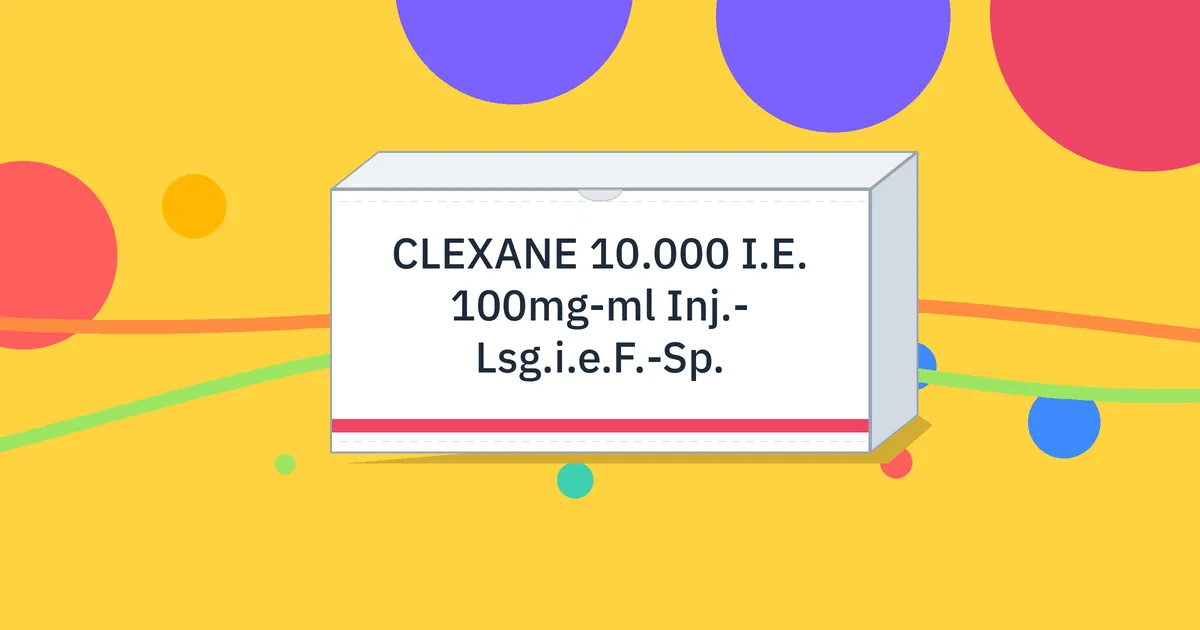 Symbolbild: Packung mit der Aufschrift CLEXANE 10.000 I.E. 100mg-ml Inj.-Lsg.i.e.F.-Sp. (PZN 03048384) – Verfügbarkeit und Bezug in Apotheken in Frankfurt am Main