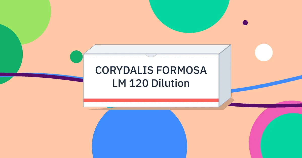 Symbolbild: Packung mit der Aufschrift CORYDALIS FORMOSA LM 120 Dilution (PZN 13454317) – Verfügbarkeit und Bezug in Apotheken in Frankfurt am Main