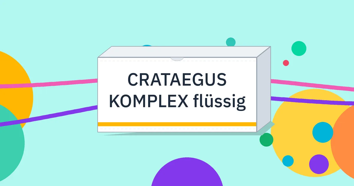 Symbolbild: Packung mit der Aufschrift CRATAEGUS KOMPLEX flüssig (PZN 02193836) – Verfügbarkeit und Bezug in Apotheken in Frankfurt am Main