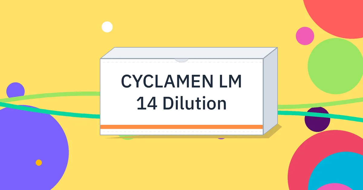 Symbolbild: Packung mit der Aufschrift CYCLAMEN LM 14 Dilution (PZN 12840449) – Verfügbarkeit und Bezug in Apotheken in Frankfurt am Main