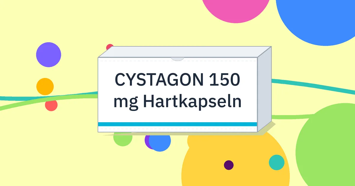 Symbolbild: Packung mit der Aufschrift CYSTAGON 150 mg Hartkapseln (PZN 19422040) – Verfügbarkeit und Bezug in Apotheken in Frankfurt am Main
