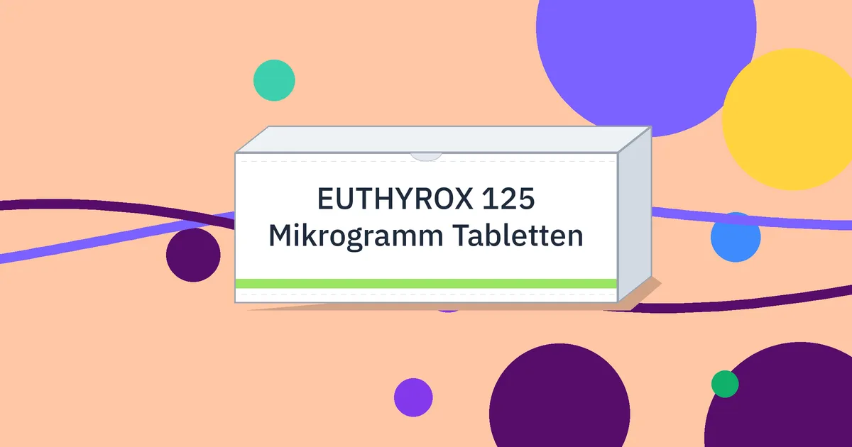 Symbolbild: Packung mit der Aufschrift EUTHYROX 125 Mikrogramm Tabletten (PZN 02754737) – Verfügbarkeit und Bezug in Apotheken in Frankfurt am Main