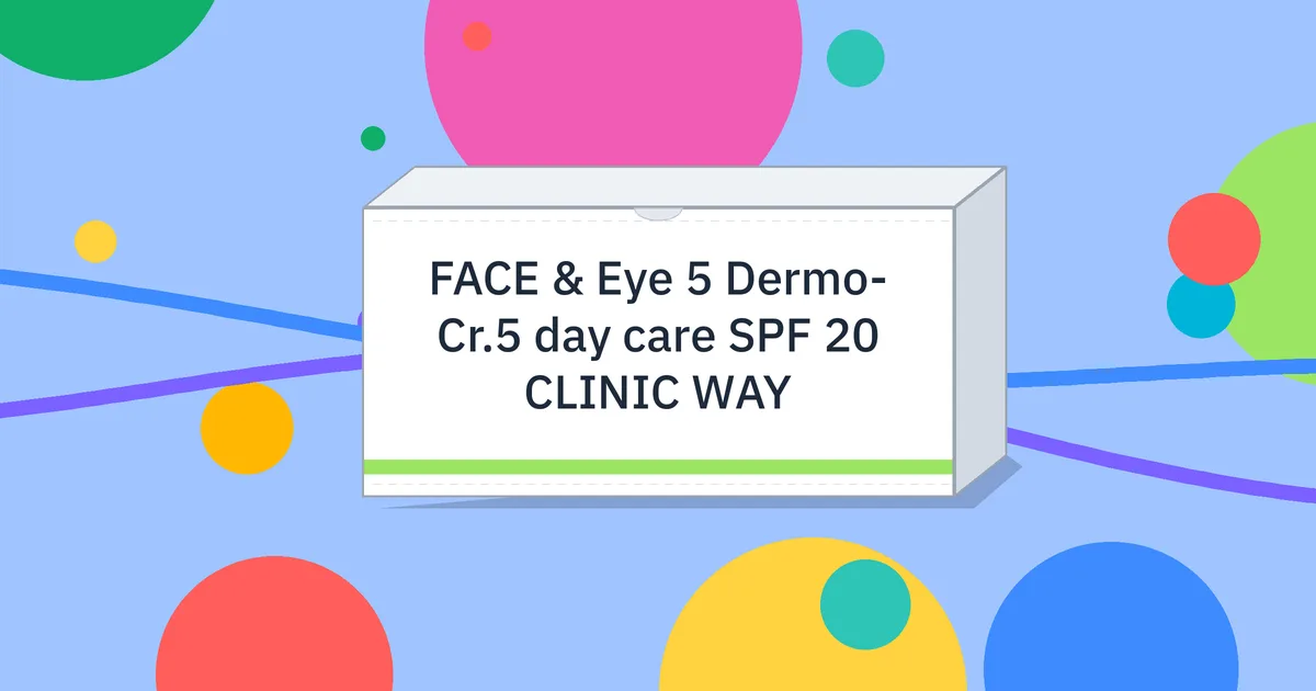 Symbolbild: Packung mit der Aufschrift FACE & Eye 5 Dermo-Cr.5 day care SPF 20 CLINIC WAY (PZN 16510737) – Verfügbarkeit und Bezug in Apotheken in Frankfurt am Main