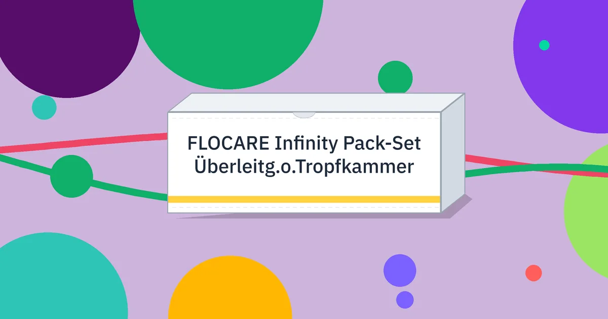Symbolbild: Packung mit der Aufschrift FLOCARE Infinity Pack-Set Überleitg.o.Tropfkammer (PZN 16332796) – Verfügbarkeit und Bezug in Apotheken in Frankfurt am Main