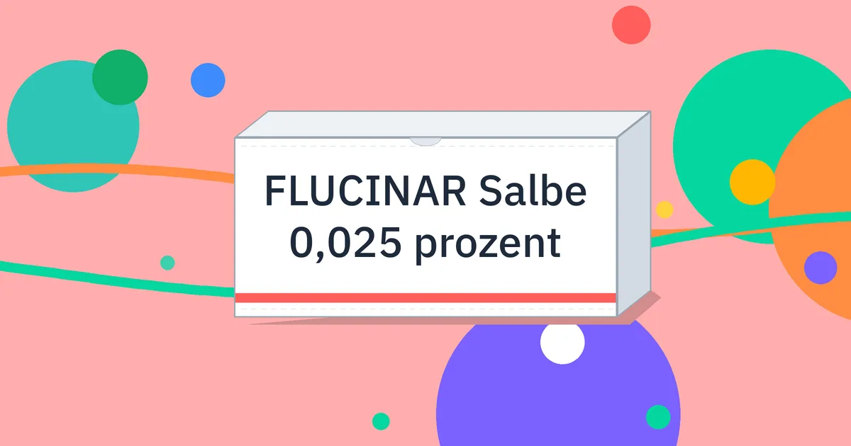 Symbolbild: Packung mit der Aufschrift FLUCINAR Salbe 0,025 prozent (PZN 06320177) – Verfügbarkeit und Bezug in Apotheken in Frankfurt am Main