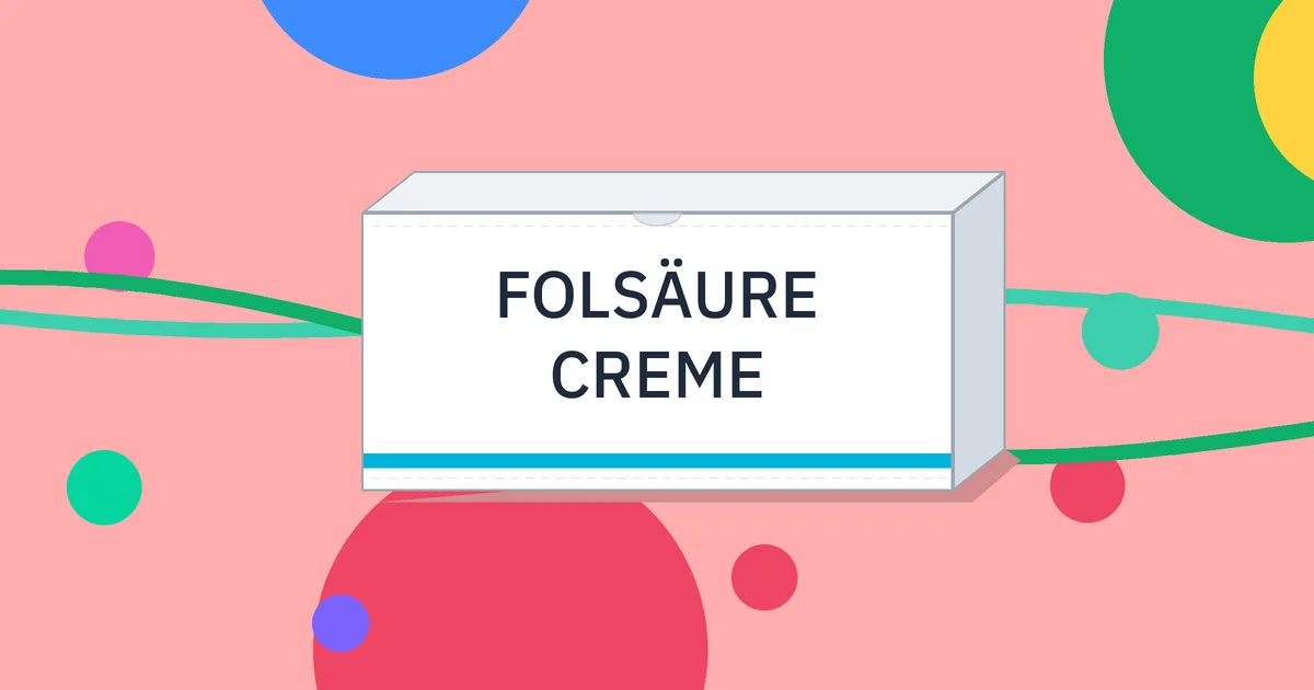 Symbolbild: Packung mit der Aufschrift FOLSÄURE CREME (PZN 17515458) – Verfügbarkeit und Bezug in Apotheken in Frankfurt am Main
