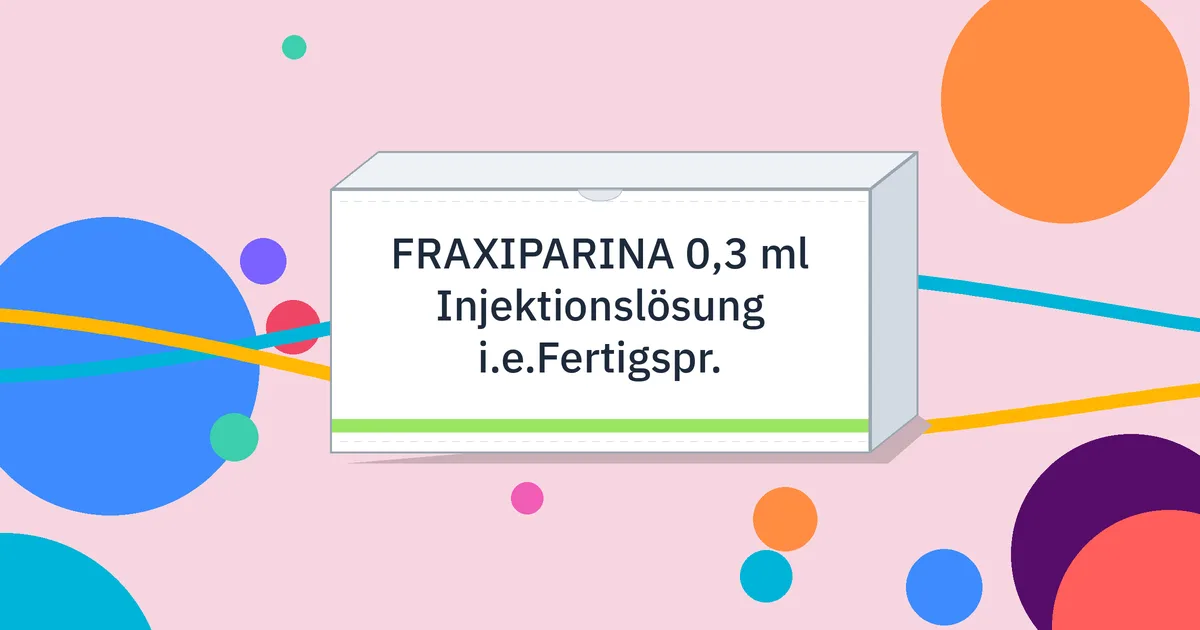 Symbolbild: Packung mit der Aufschrift FRAXIPARINA 0,3 ml Injektionslösung i.e.Fertigspr. (PZN 00885754) – Verfügbarkeit und Bezug in Apotheken in Frankfurt am Main