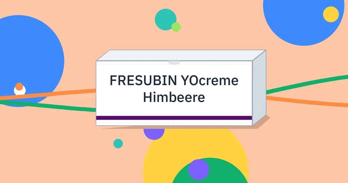 Symbolbild: Packung mit der Aufschrift FRESUBIN YOcreme Himbeere (PZN 10306906) – Verfügbarkeit und Bezug in Apotheken in Frankfurt am Main